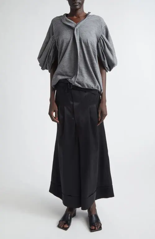 Junya Watanabe Fine Gauge Worsted Wool Jersey Sweater - Top Gray