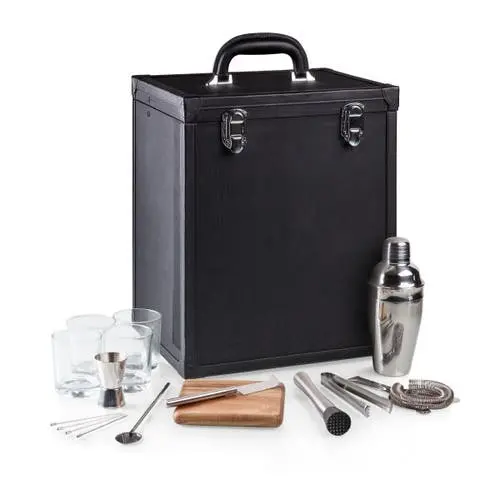 Legacy Hamilton Portable Cocktail Bar - Black