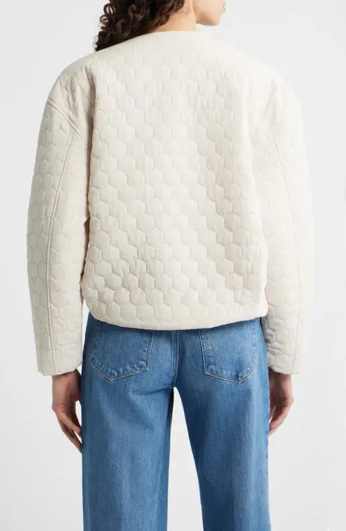 ILSE JACOBSEN Honeycomb Quilted Bomber Jacket