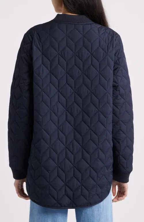 ILSE JACOBSEN Art Quilted Coat - Dark Indigo