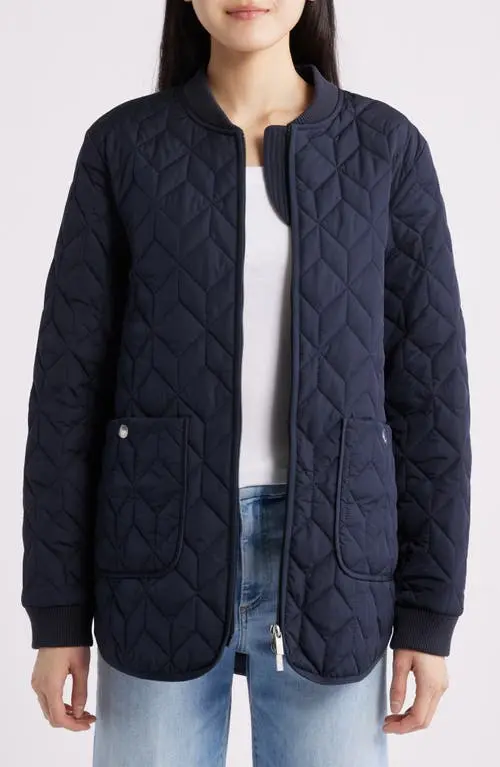 ILSE JACOBSEN Art Quilted Coat - Dark Indigo