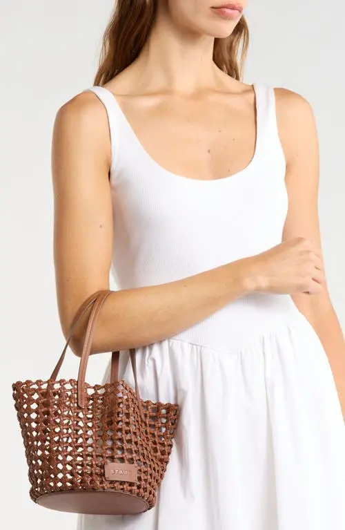 Staud Caro Leather Bucket Bag
