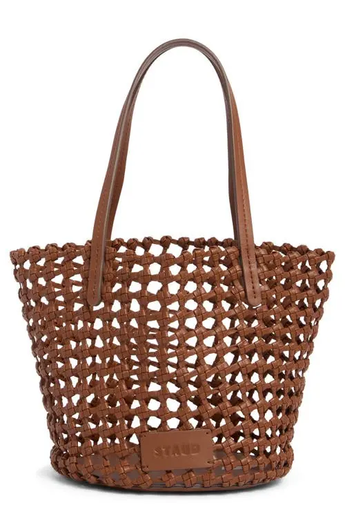 Staud Caro Leather Bucket Bag