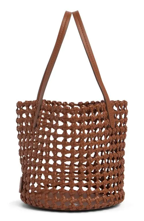 Staud Caro Leather Bucket Bag