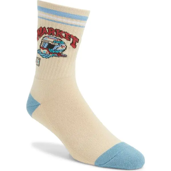 MARKET Helmet Crew Socks - Cream