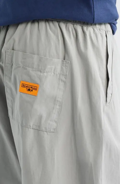 SERVICE WORKS Easy Organic Cotton Canvas Chef Pants - Silver