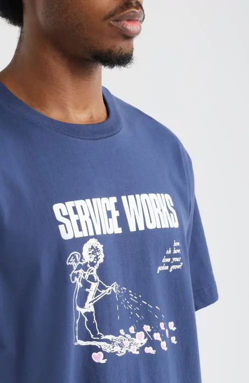 SERVICE WORKS Garden Graphic Organic Cotton T-shirt