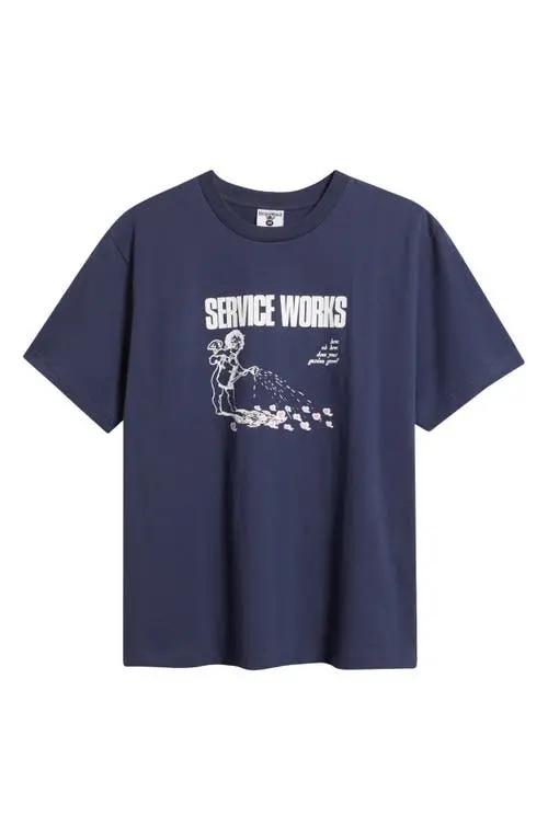 SERVICE WORKS Garden Graphic Organic Cotton T-shirt
