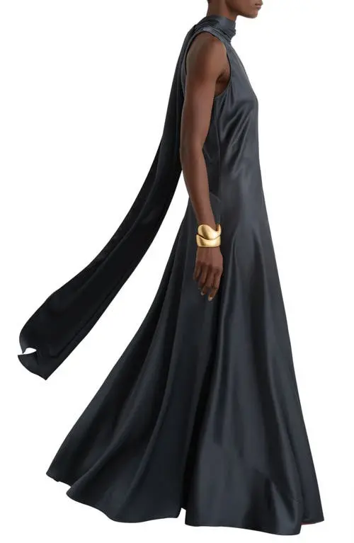 REISS Tie Back Sleeveless Maxi Dress