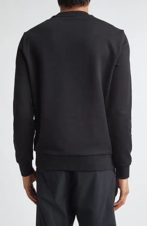 Moncler Logo Patch Fleece Sweatshirt - Black