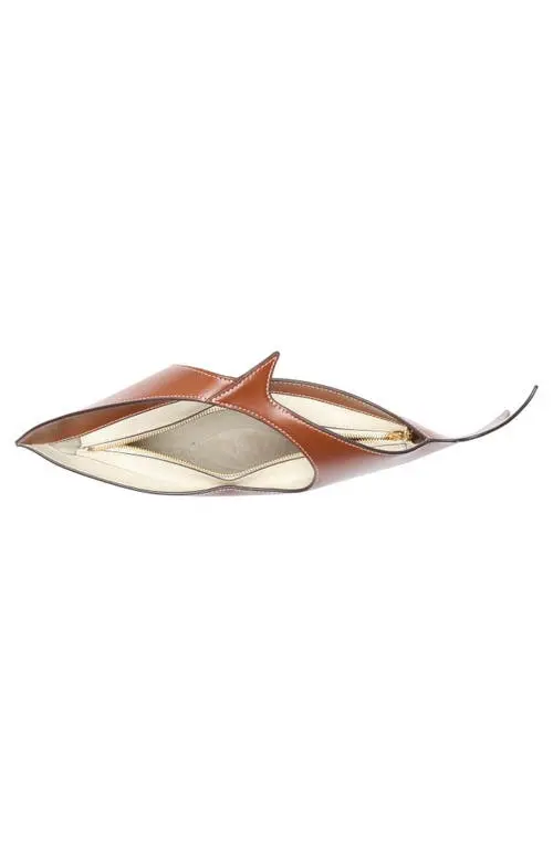 Staud Leather Shark Clutch
