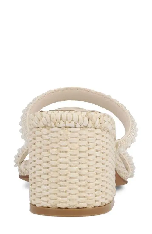 Mia Sabella Embellished Sandals - Bone Beads
