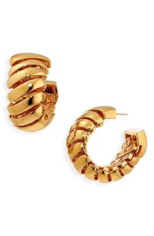Alaïa Motion Transformable Hoop Earrings - Or
