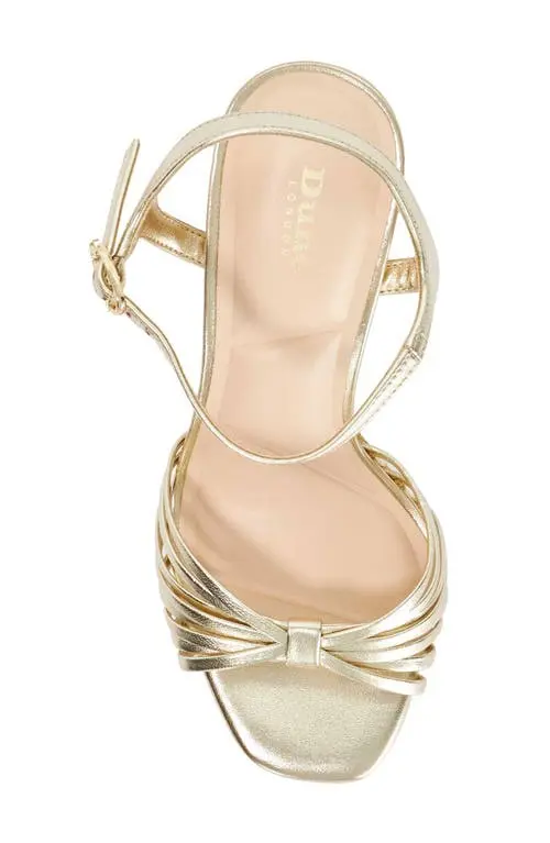Dune London Minogue Platform Sandal - Gold