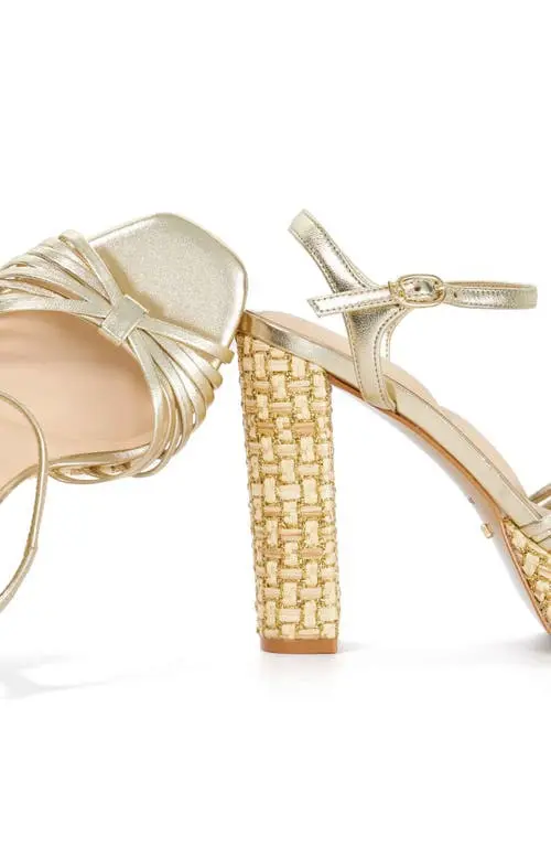 Dune London Minogue Platform Sandal - Gold