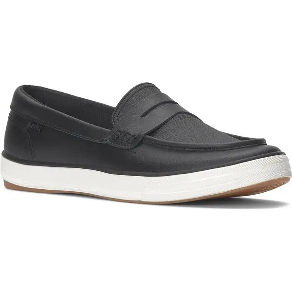 Keds® Center Ii Leather Sneaker - Black