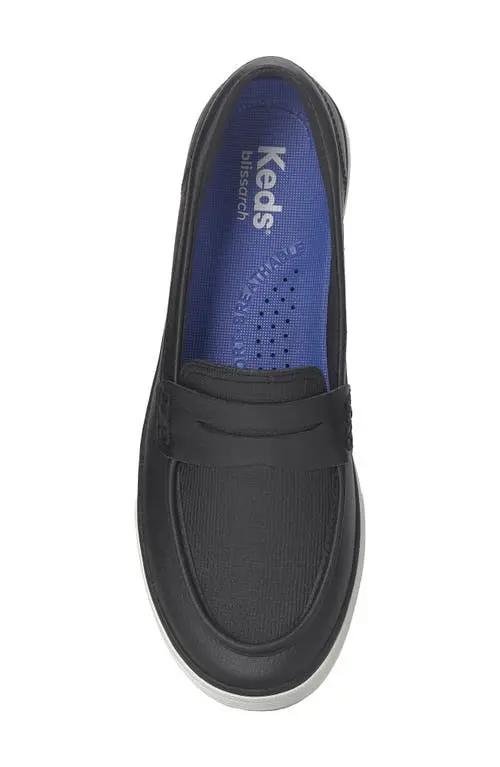 Keds® Center Ii Leather Sneaker - Black