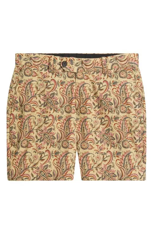 Brooks Brothers Floral Flat-front Cotton Shorts - Paisley
