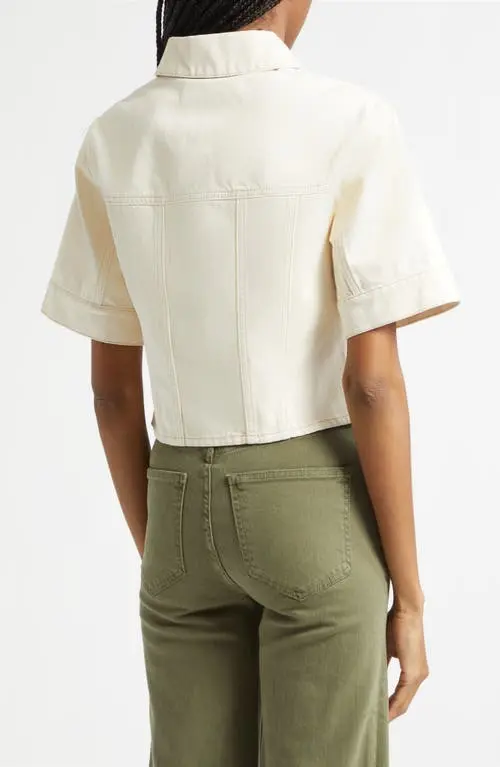 Veronica Beard Malcolm Short Sleeve Denim Jacket