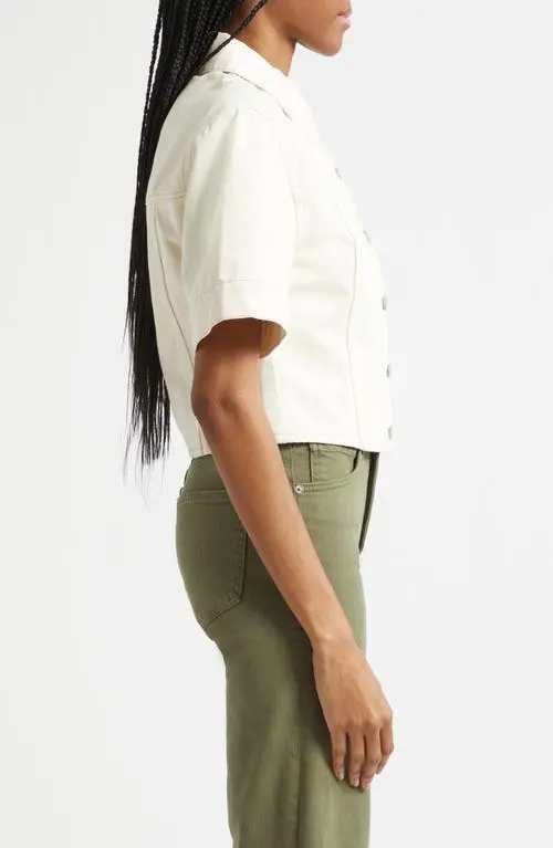 Veronica Beard Malcolm Short Sleeve Denim Jacket