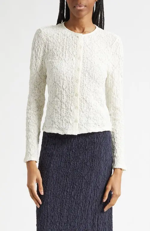 Veronica Beard Gillingham Lace Cardigan - Dove