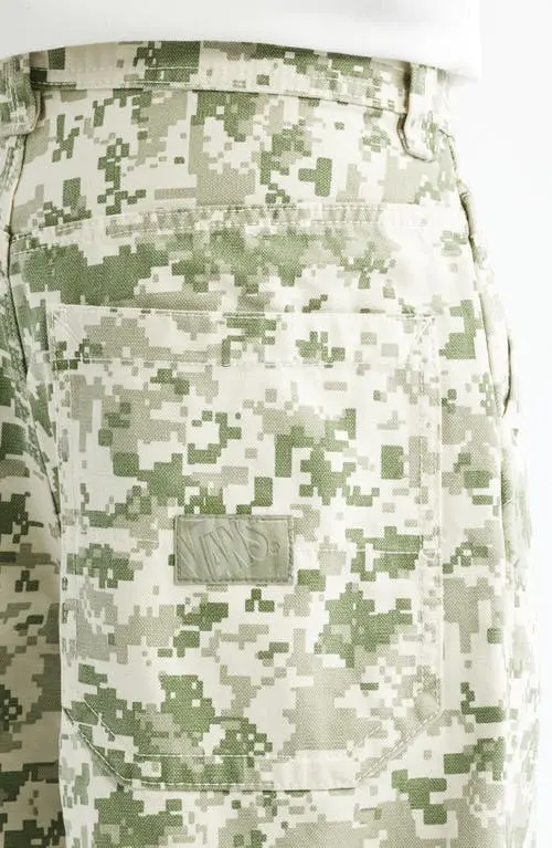 VANS Pixel Camo Cotton Canvas Baggy Shorts