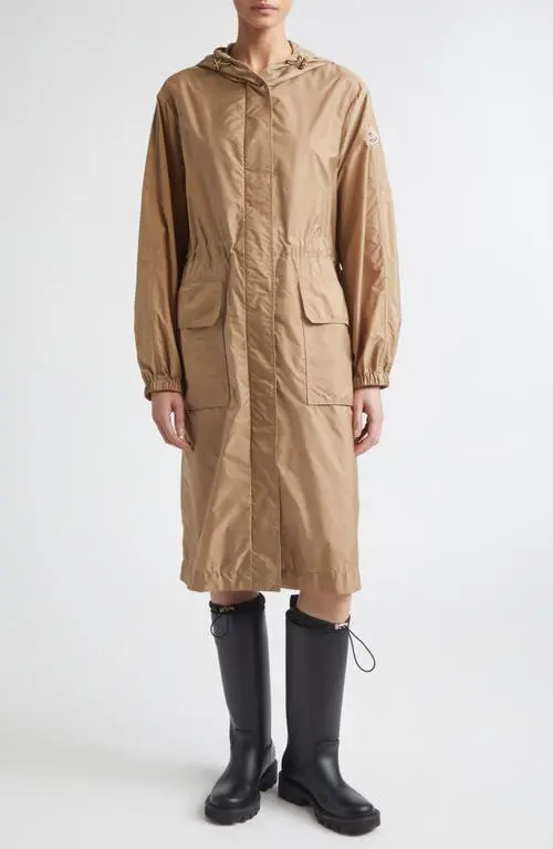 Moncler Hiengos Long Parka - Travertine