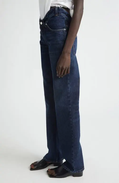 JEAN PAUL GAULTIER Curvy Waistband Straight Leg Jeans