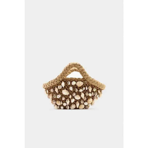 SIMONMILLER Shelly Raffia Bag - Natural