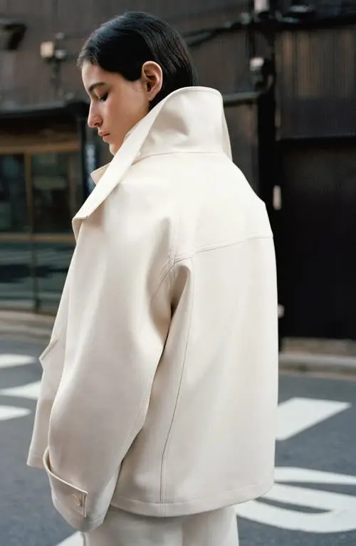 Mango Funnel Neck Wool Parka