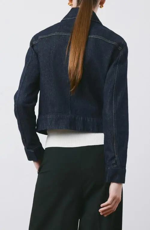 Mango Dark-wash Denim Jacket