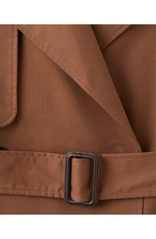 Mango Long Double Breasted Trench Coat