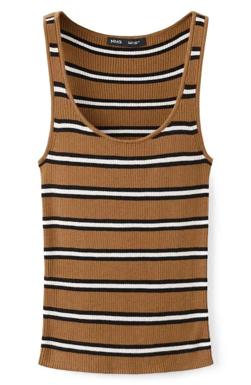 Mango Stripe Knit Tank