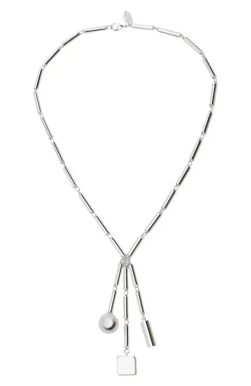 Mango Pendant Necklace - Silver