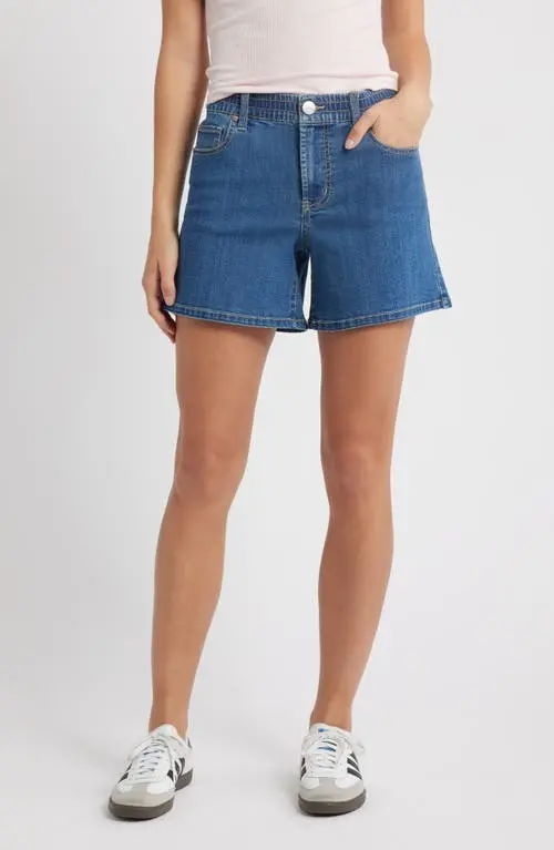 1822 Denim High Waist A-line Denim Shorts