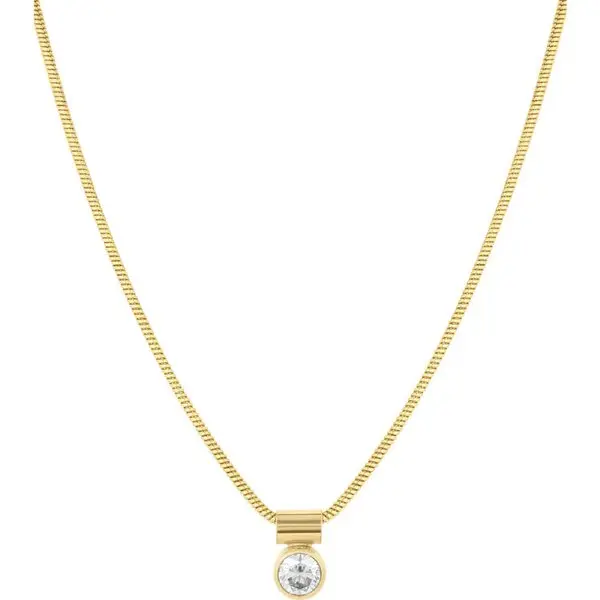 SET & STONES Ellie Birthstone Necklace - Gold/april
