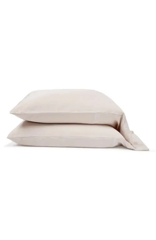 POM POM AT HOME Set Of 2 Sateen Pillowcases - Sand