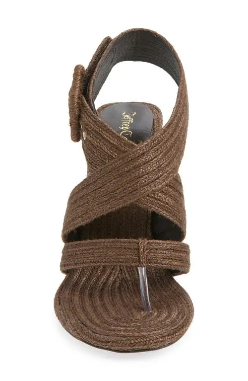 Jeffrey Campbell Boreal Raffia Sandals - Brown Raffia