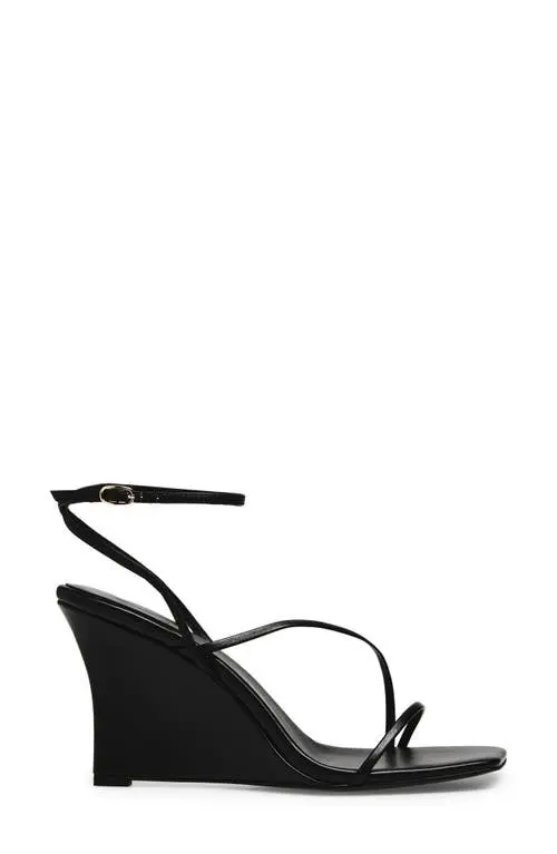 Jeffrey Campbell Highlight Ankle Strap Wedge Sandal - Black