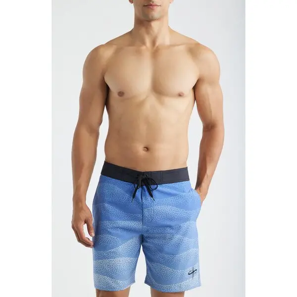 SANTO STUDIO Cole Houshmand Pro Board Shorts - Blue