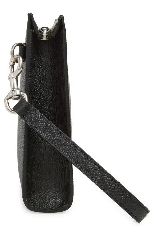 Valentino Garavani Vlogo Leather Zip Pouch - Black