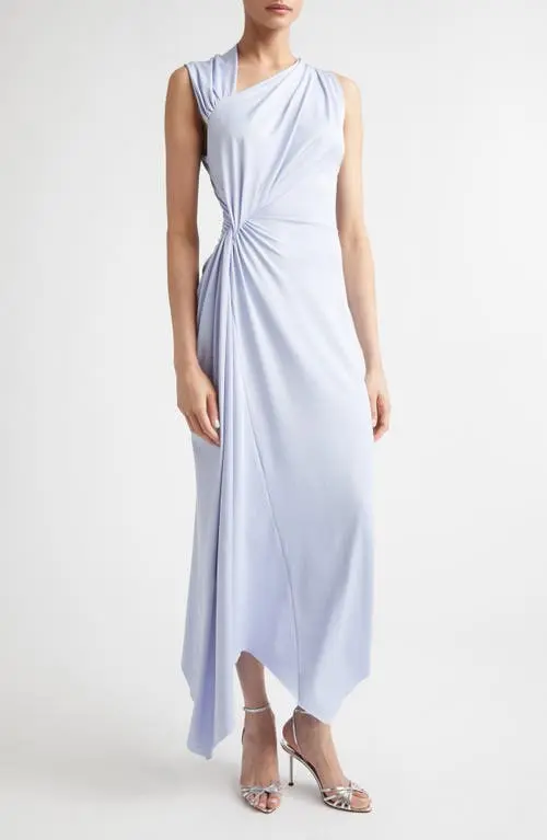 Victoria Beckham Asymmetric Stretch Jersey Midi Dress