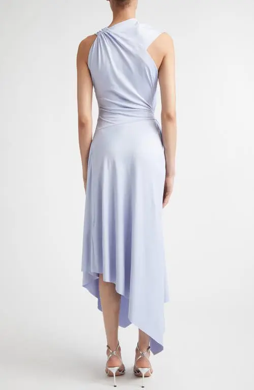 Victoria Beckham Asymmetric Stretch Jersey Midi Dress