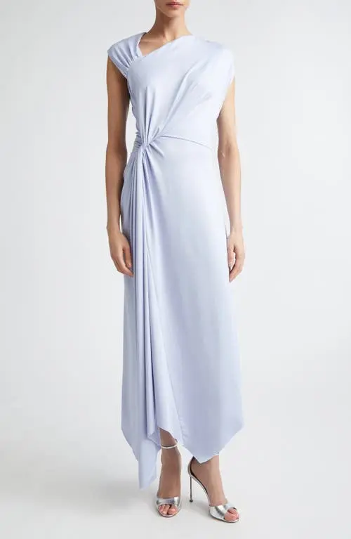 Victoria Beckham Asymmetric Stretch Jersey Midi Dress
