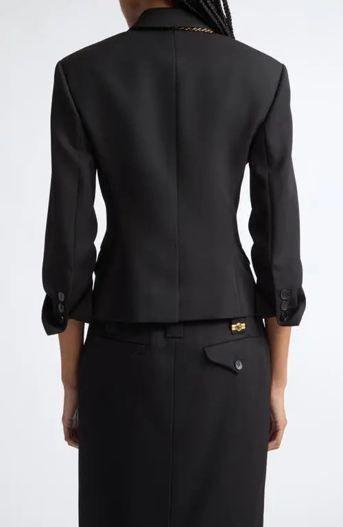Versace Wool Grain De Poudre Informal Jacket