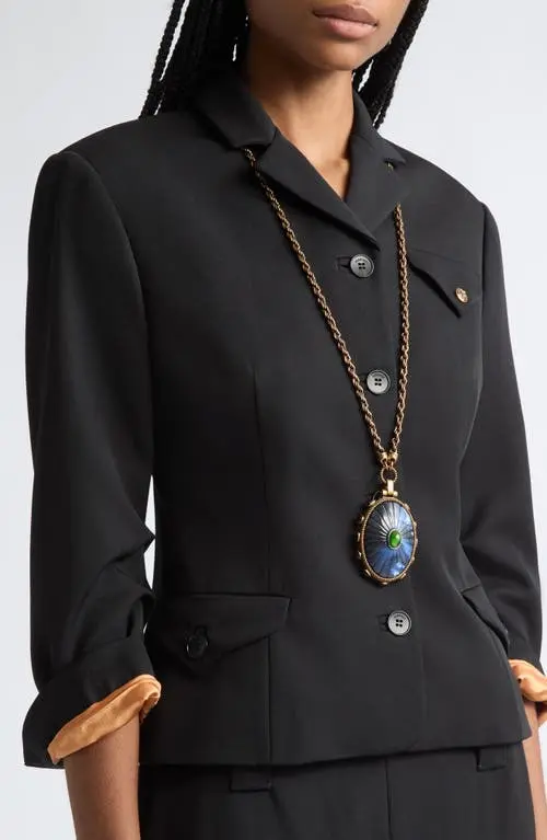 Versace Wool Grain De Poudre Informal Jacket