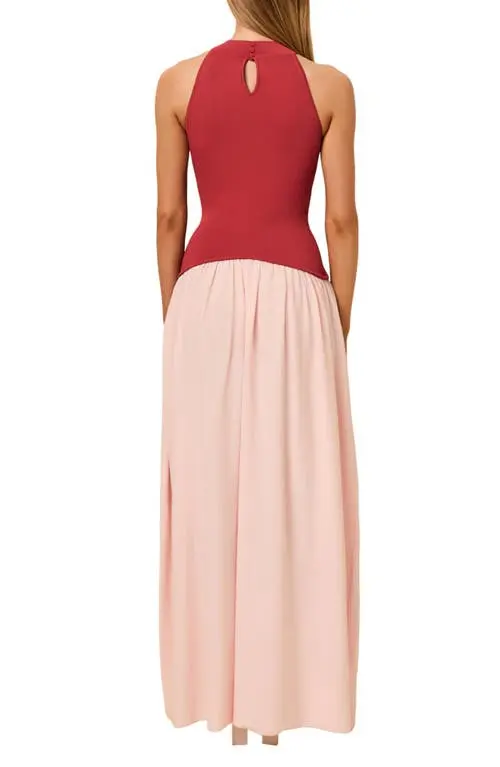 Solid & Striped The Isola Sleeveless Maxi Dress - Rooftop Red