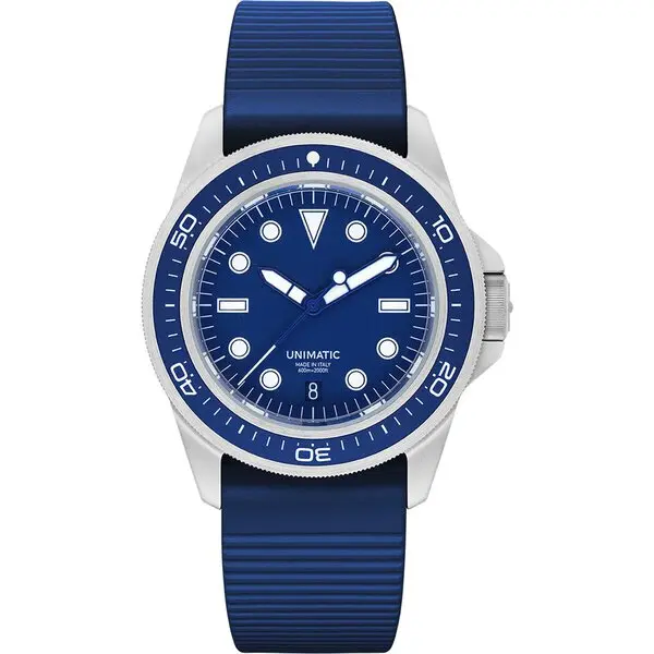 UNIMATIC Modello Uno U1s-pd6-rb Pro Diver Strap Watch - Blue