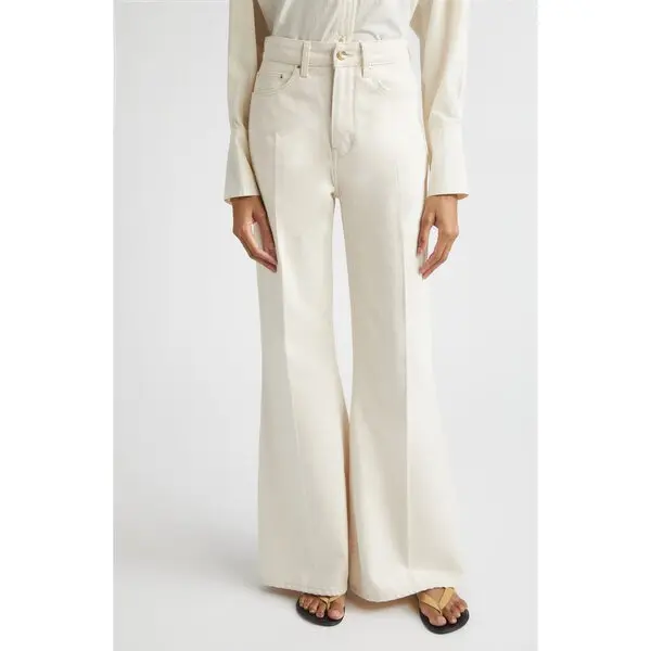 Ossou Trace Flare Leg Jeans - Buff Wash