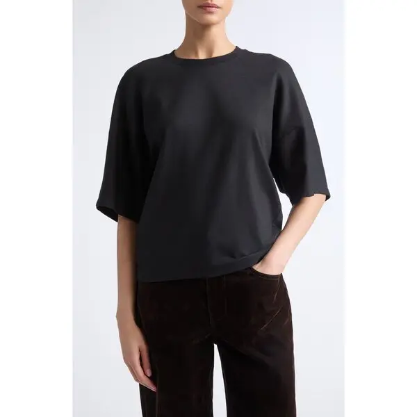 Ossou Rift Crop Jersey T-shirt - Dusk